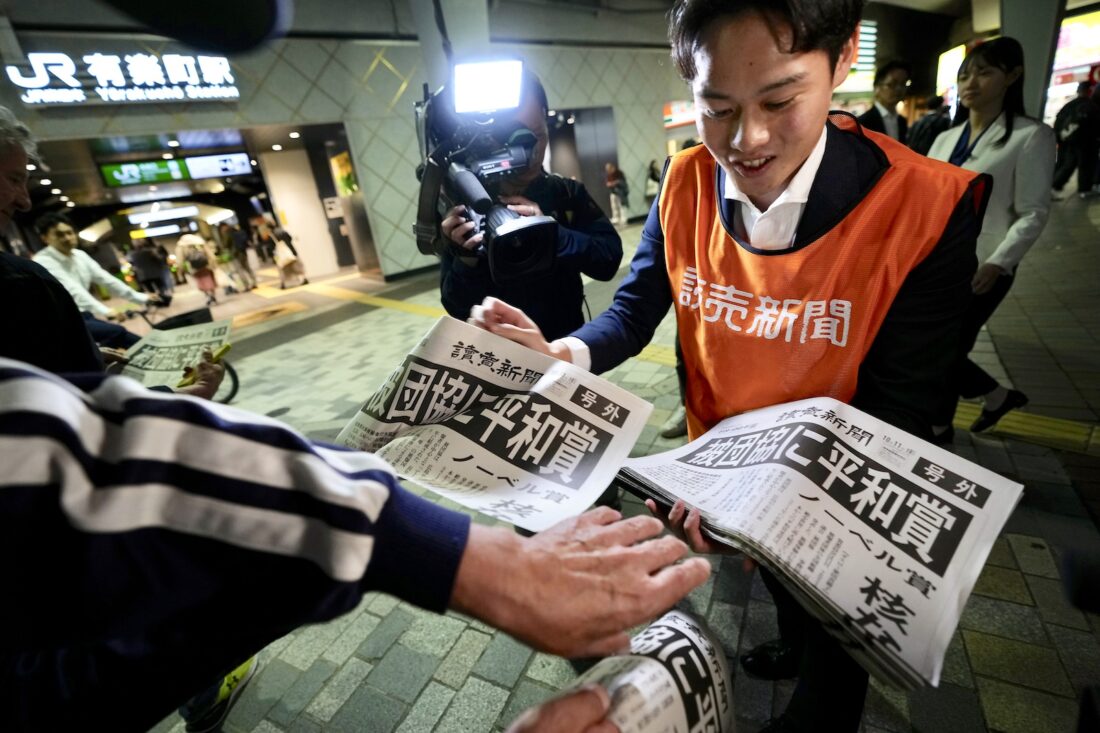 Nobel prize for A-bomb survivors’ group boosts hope for Japanese seeking a nuke-free world ...